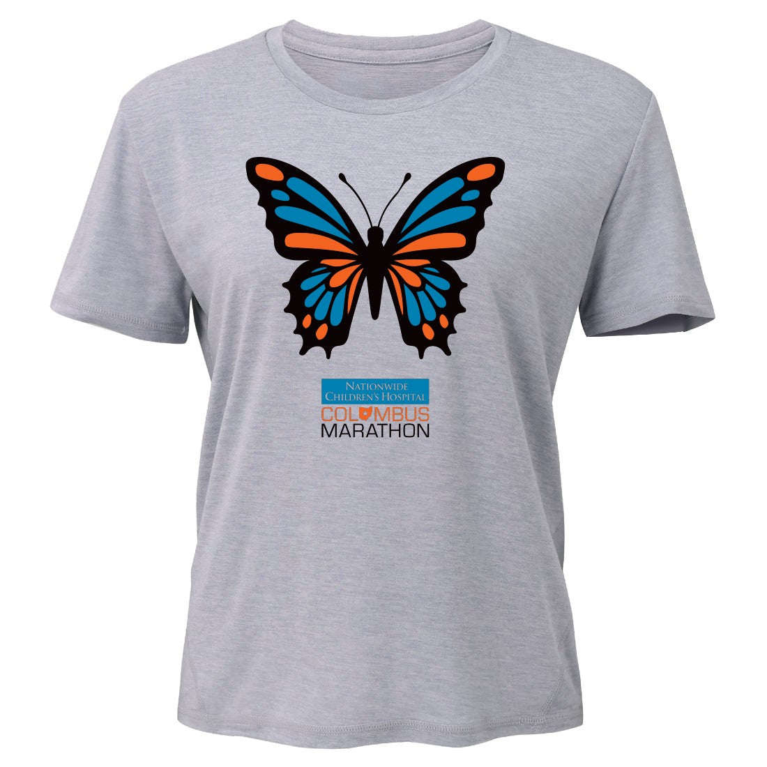 Columbus Marathon Women's Butterfly PT Short Sleeve – Columbus Running ...