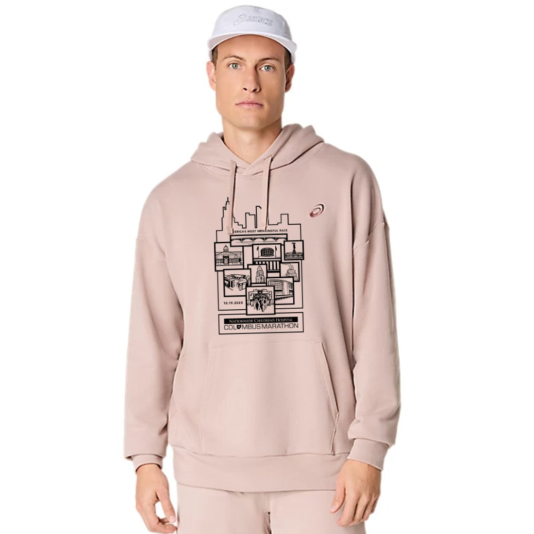 Columbus Marathon Unisex ASICS Skyline Landmarks Sweat Relax Pullover ...